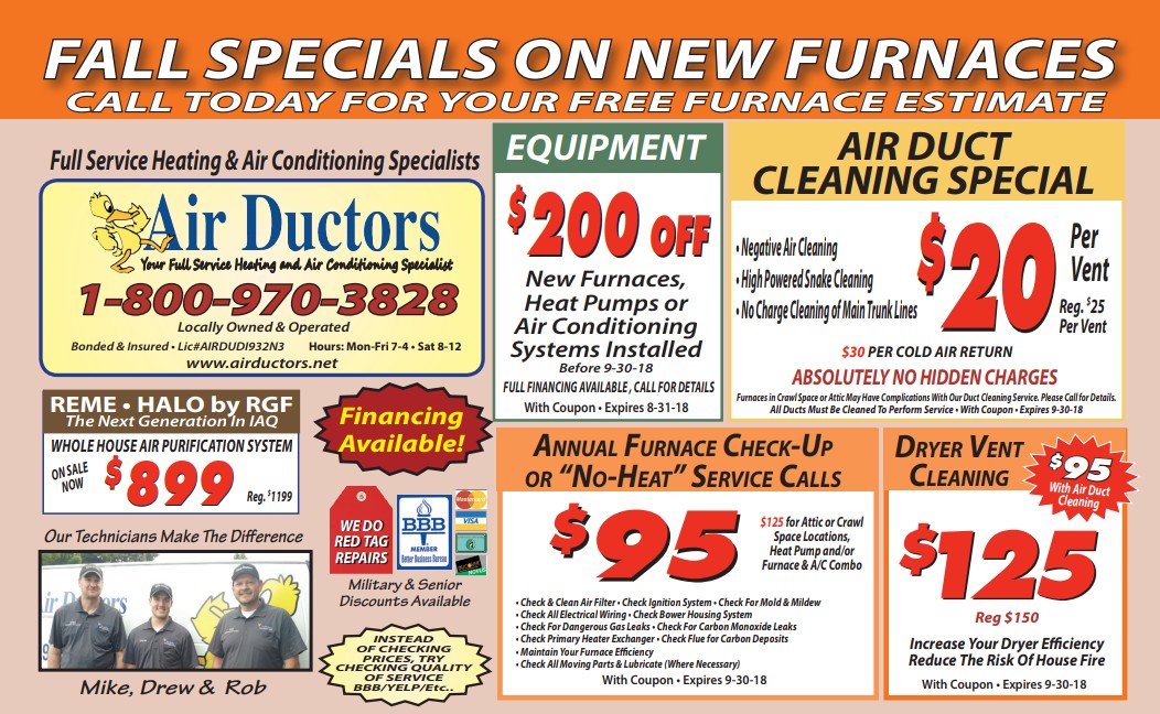 Furnace Repair & Duct Cleaning | Air Ductors